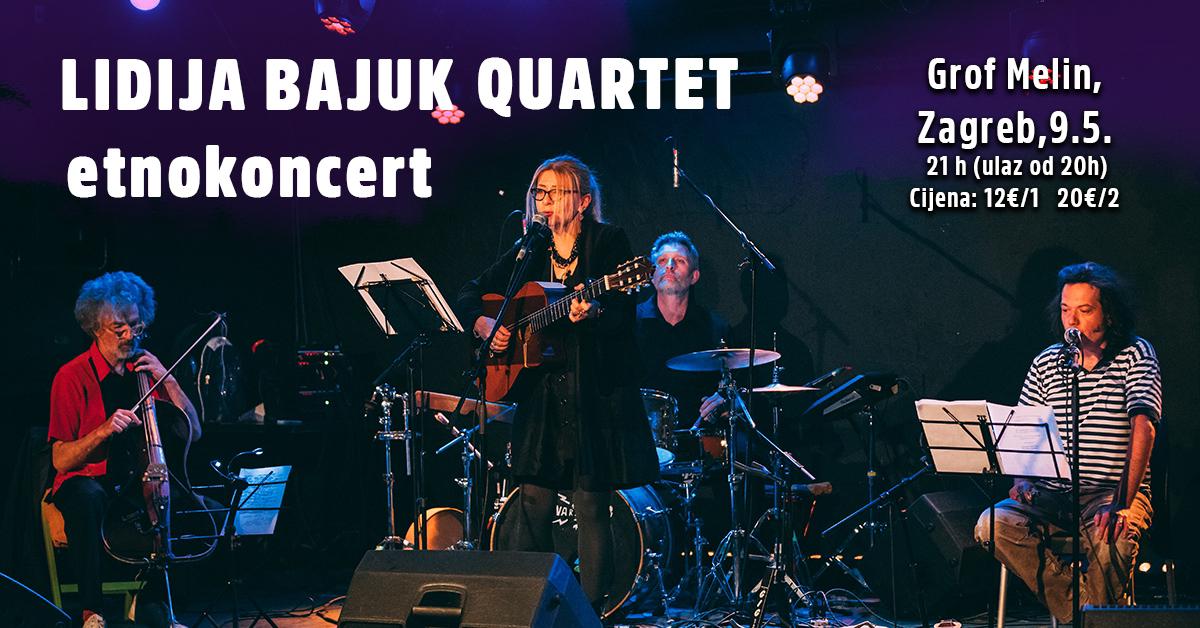 Kvartet Lidije Bajuk održat će koncert u Melinu povodom 30. obljetnice ...